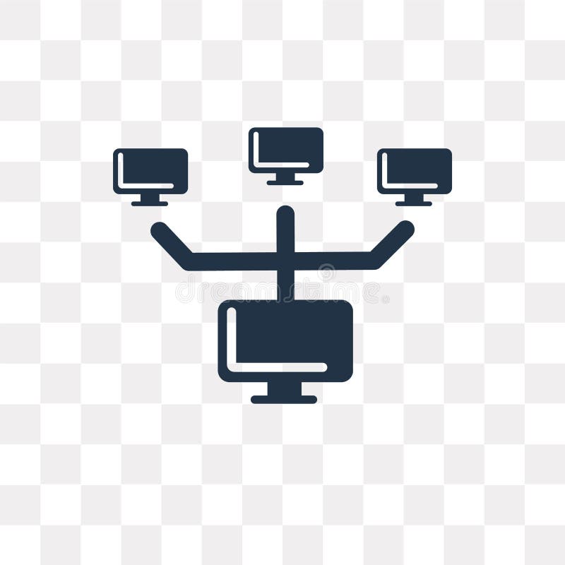 Network Vector Icon Isolated on Transparent Background, Network Stock ...