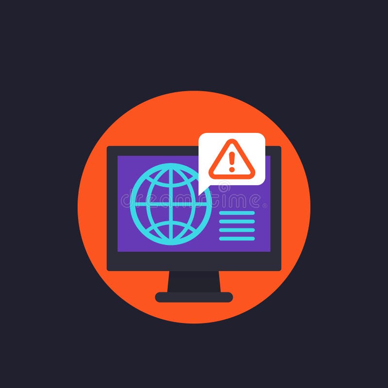 Network Warning Icon, WIFI Error, Wrong, Incorrect, Disconnect, Bad ... Network Warning Icon, WIFI Error, Wrong, Incorrect, Disconnect, Bad ...