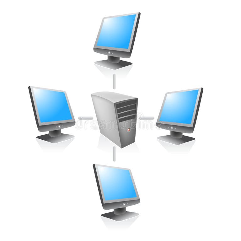 Network web server vector stock vector. Illustration of domains - 7058734