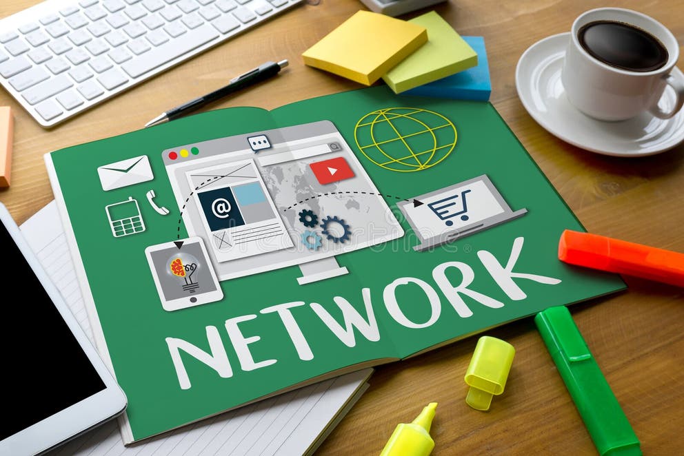 NETWORK Website Design UI Software Media WWW International Comm Stock ...