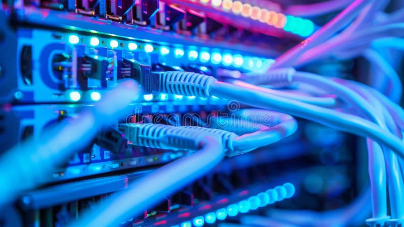 Network of Wires Connected To Computer Stock Image - Image of ...