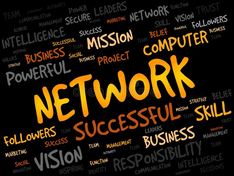 NETWORK word cloud stock illustration. Illustration of global - 199965515