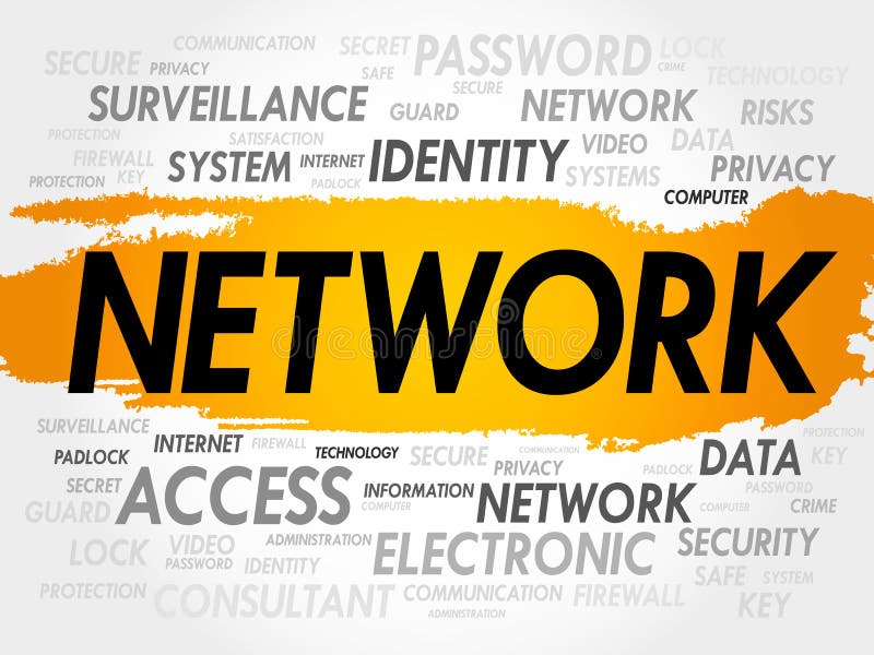 NETWORK word cloud stock illustration. Illustration of conceptual ...
