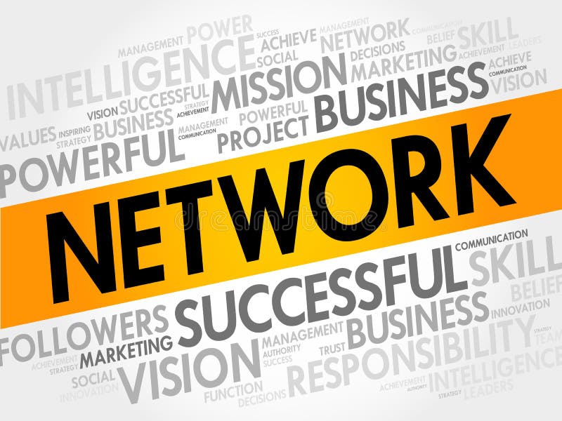 NETWORK word cloud stock illustration. Illustration of definition ...