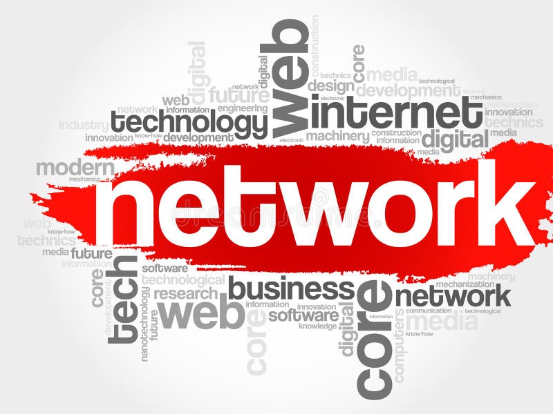 Network word cloud stock illustration. Illustration of cloud - 206641588