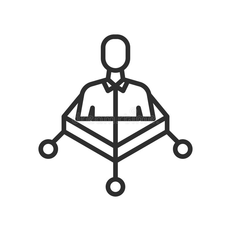 Network Worker Icon in Different Style Vector Illustration. Two Colored ...