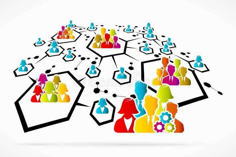 Community network stock vector. Illustration of concept - 45843469