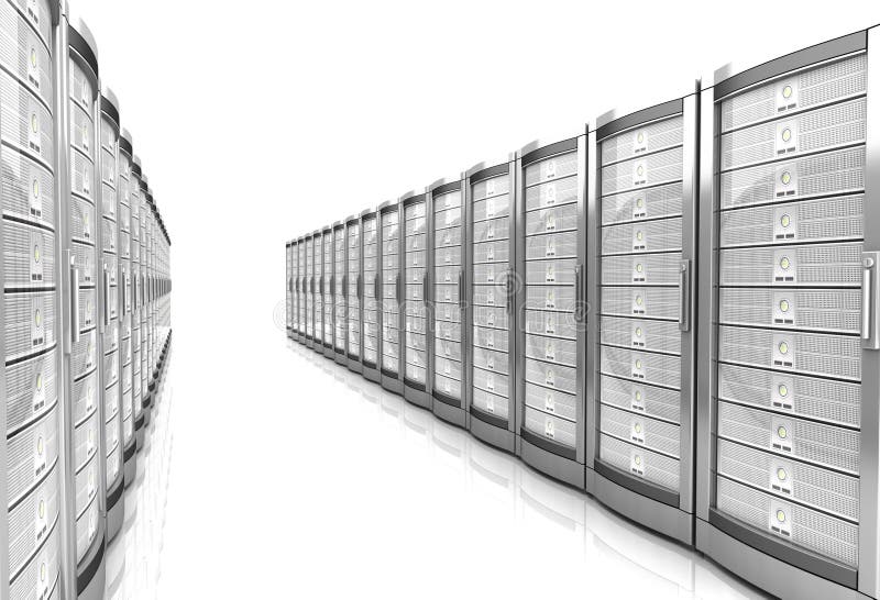 Network Workstation Server 3d Illustration Stock Illustration ...