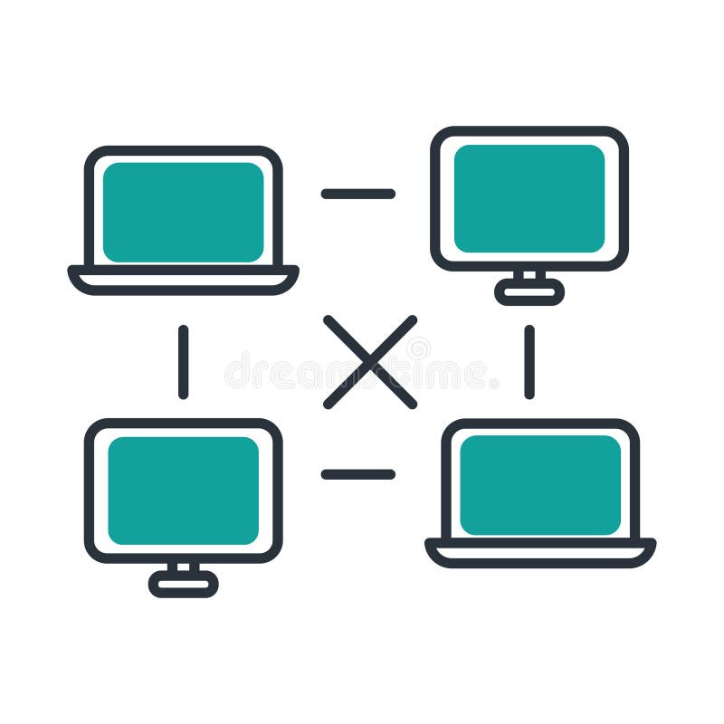 Networked Devices Cloud Computing Infrastructure Illustration Stock ...