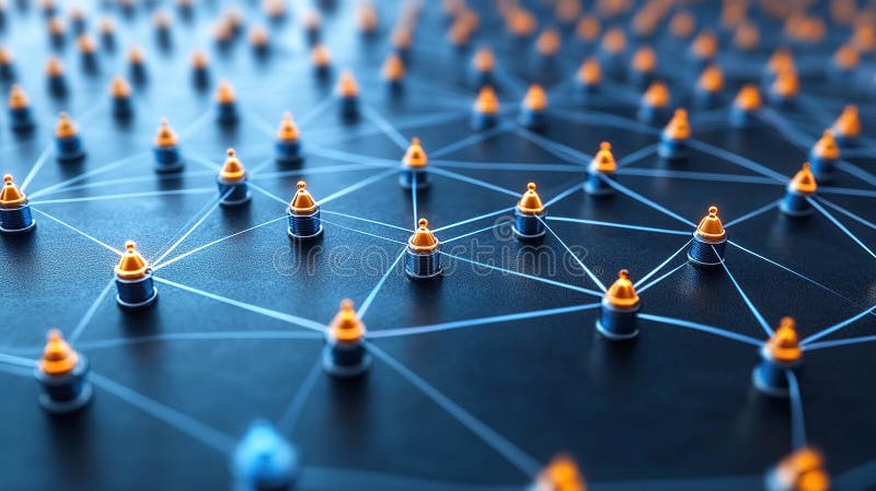 Networked Digital Community Stock Image - Image of internet, sharing ...