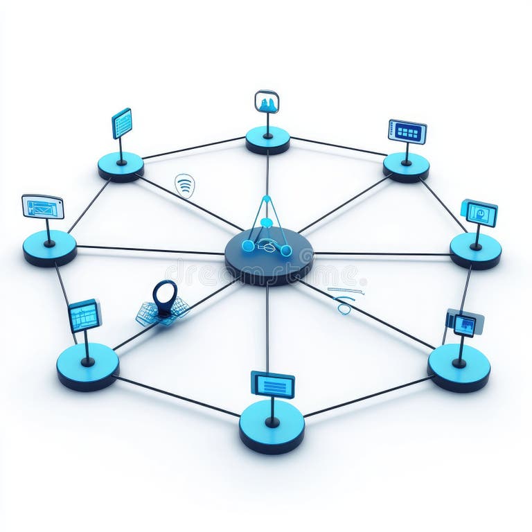 Global Network Connection: Modern Technology and Data Sharing Stock ...
