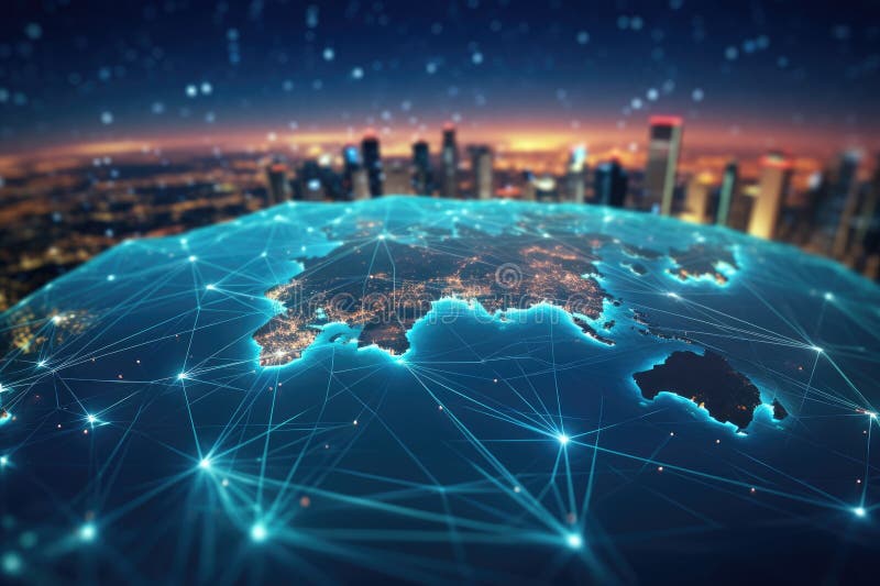 Networked Lights Illuminate a Globe, Creating a Global Connectivity Map ...