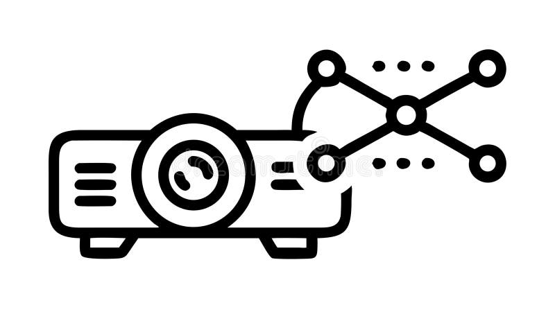 Networked Projector: Smart Connectivity Collaborative Displays, Vector ...