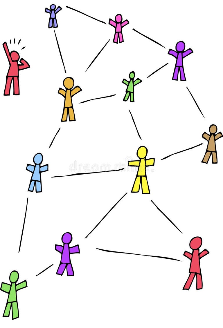 Networking Stick Figures Stock Illustrations – 236 Networking Stick ...