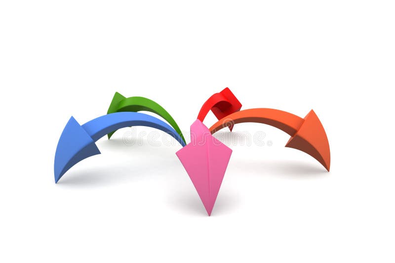 Networking arrow stock illustration. Illustration of conference - 53778729