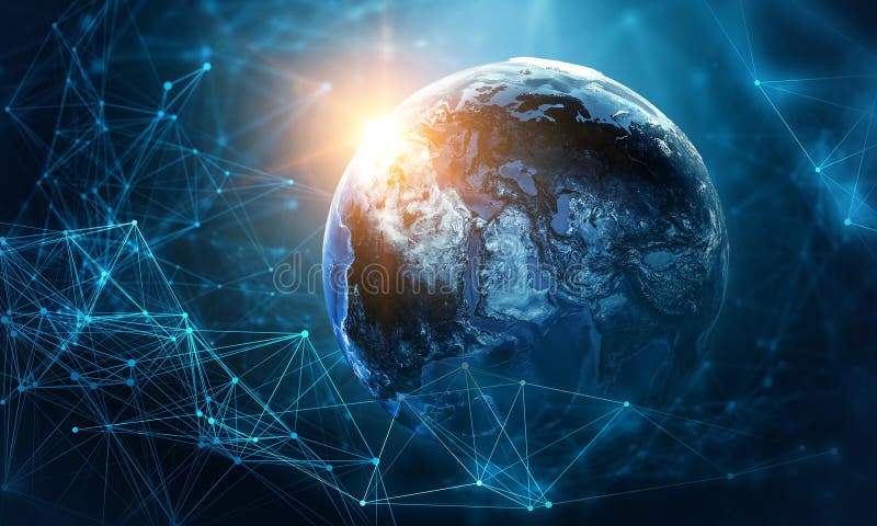 Concept of Global Networking Stock Illustration - Illustration of ...