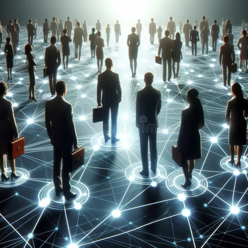 Networking businesses stock illustration. Illustration of structure ...