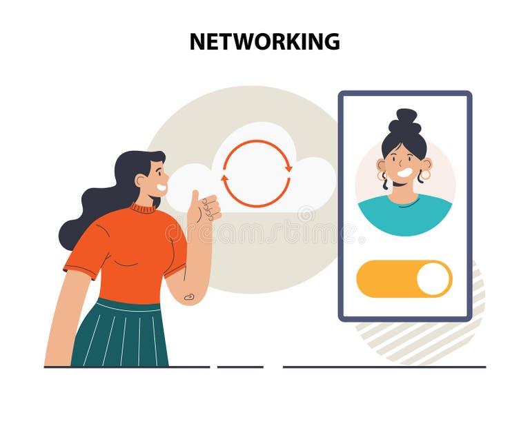 Networking. Characters Collaboration, Establishment of Partnership or ...