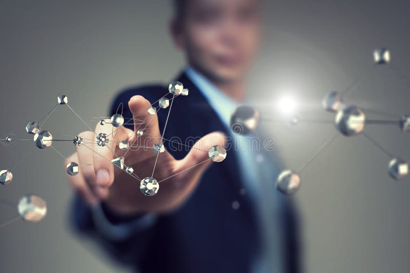 Networking and Communication Concept Stock Image - Image of male ...