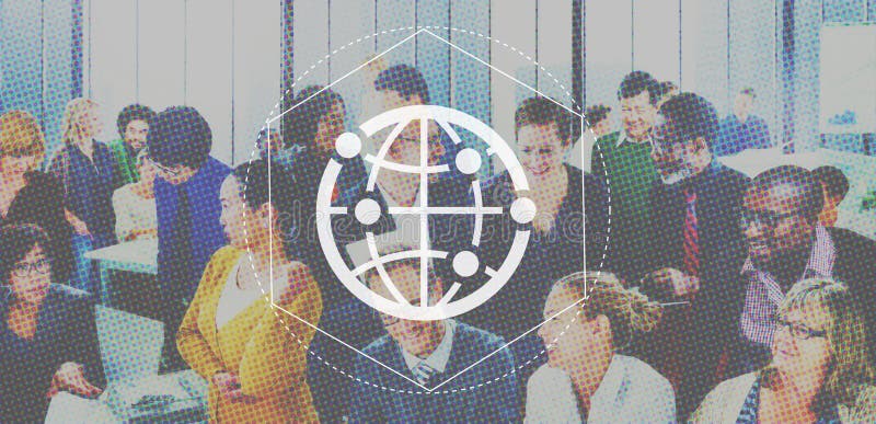 Networking Communication Interaction Net Graphic Concept Stock Image ...