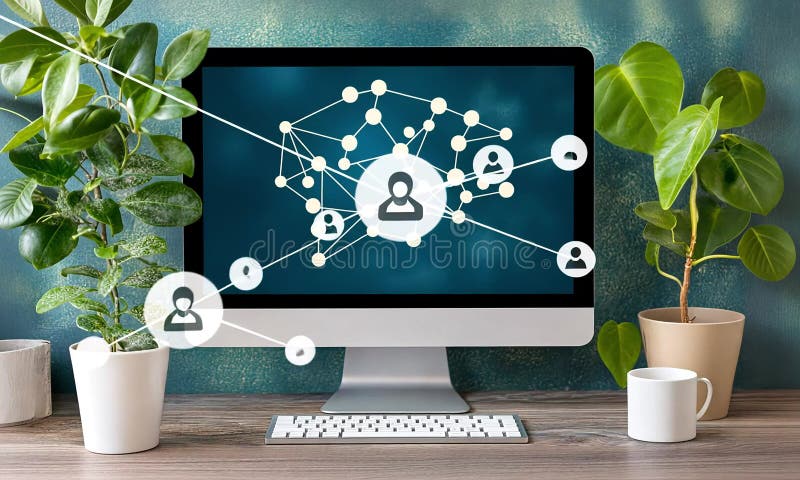 Networking, Computer Screen, Office Plants, Connection, Home Office ...