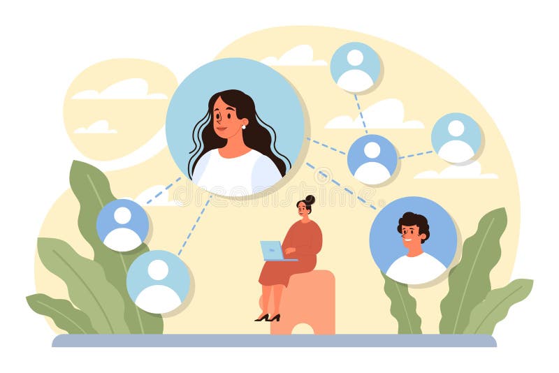 Networking Concept. Employees Collaboration, Establishment of ...