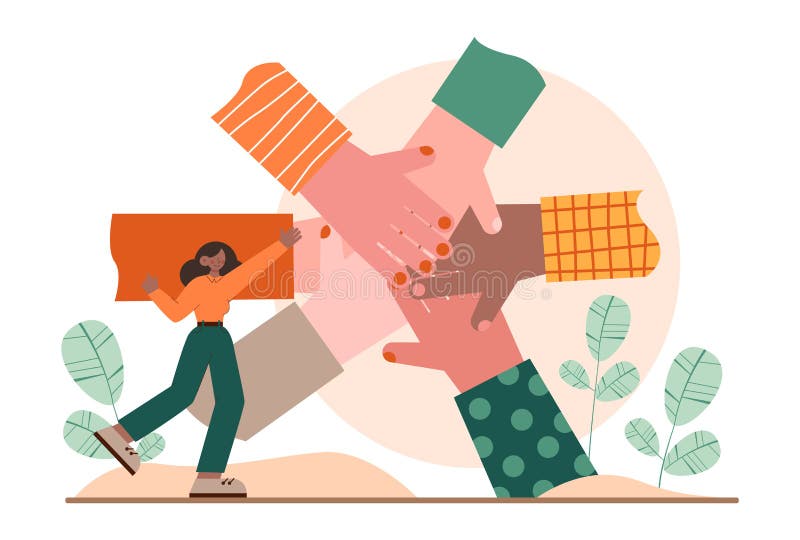 Networking Concept Set. People Collaboration, Global Connection Stock ...