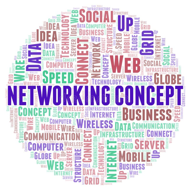 Networking Concept Word Cloud. Stock Illustration - Illustration of ...