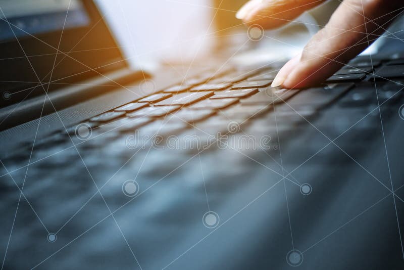 Networking and Connecting Concept Stock Photo - Image of futuristic ...