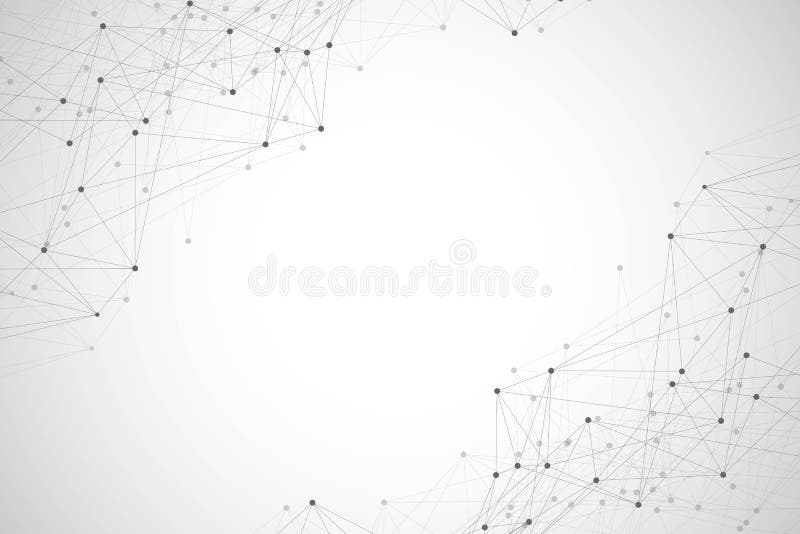 Networking Connection Concept Abstract Technology Global Network Connections With Points And