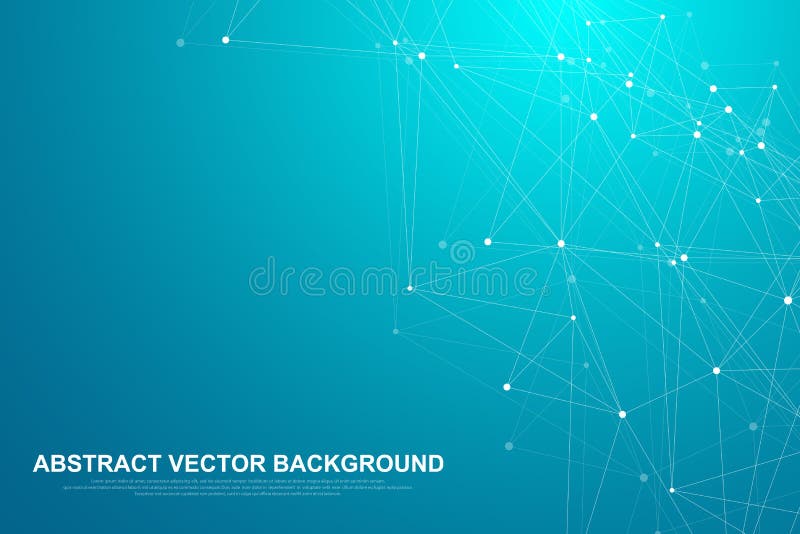 Networking Connection Concept Abstract Technology Global Network Connections With Points And