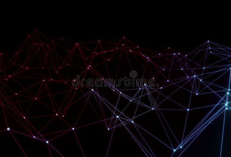 Networking Connection Line Structure or Technology Abstract Background or Dynamic Data Digital ...