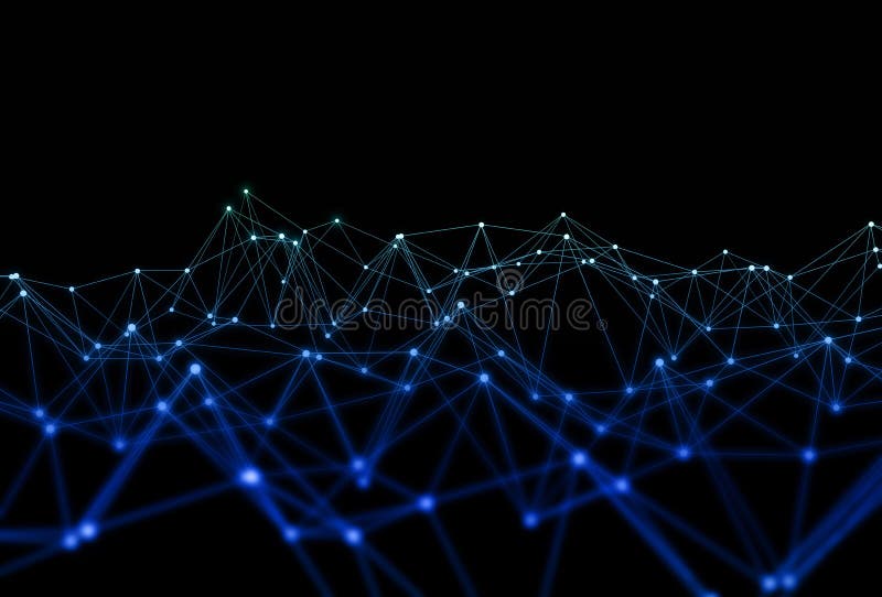 Networking Connection Line Structure or Technology Abstract Background ...