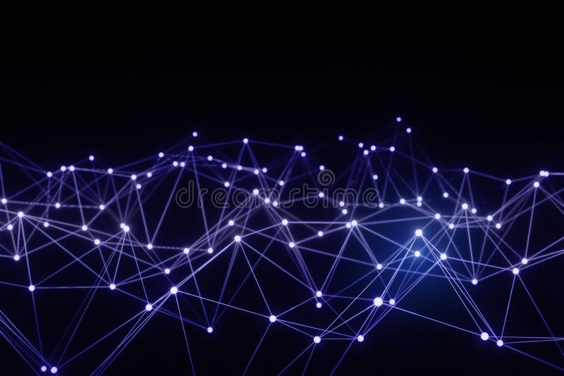 Networking Connection Line Structure or Technology Abstract Background or Dynamic Data Digital ...