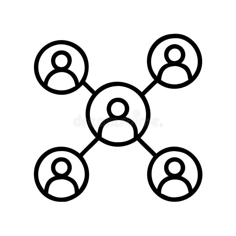 Networking Connections Concept Featuring Interconnected Users for ...