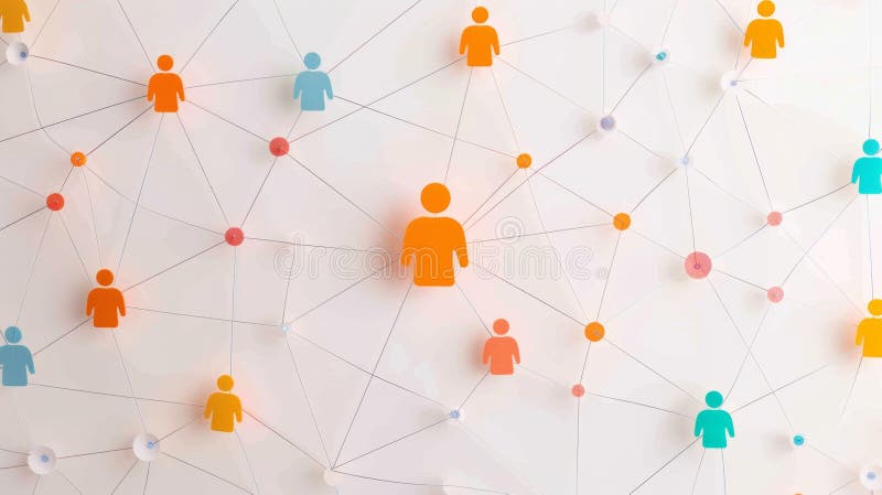Networking and Connections Concept - Generative AI Stock Photo - Image ...
