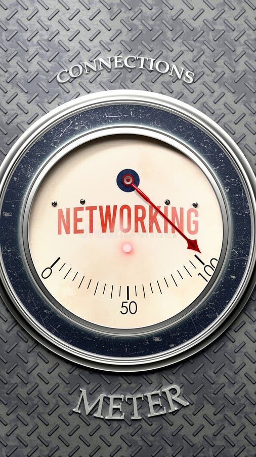 Networking and Connections that is Hitting a Full Scale, Showing a Very ...