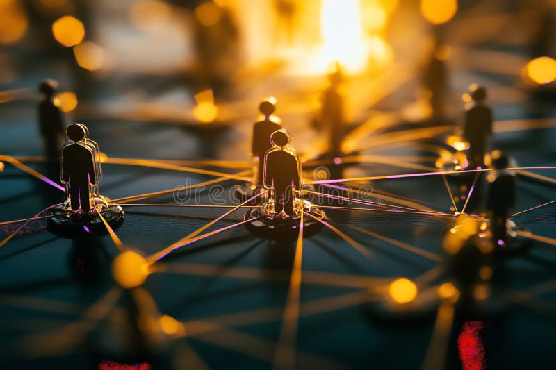 Networking and Connectivity Concept in a Digital Environment Stock ...