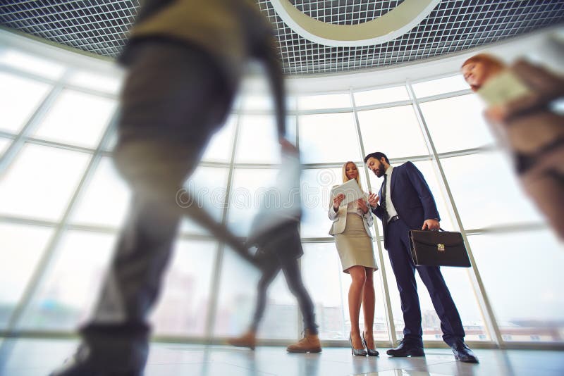 Conversation in corridor stock image. Image of teenager - 59022861
