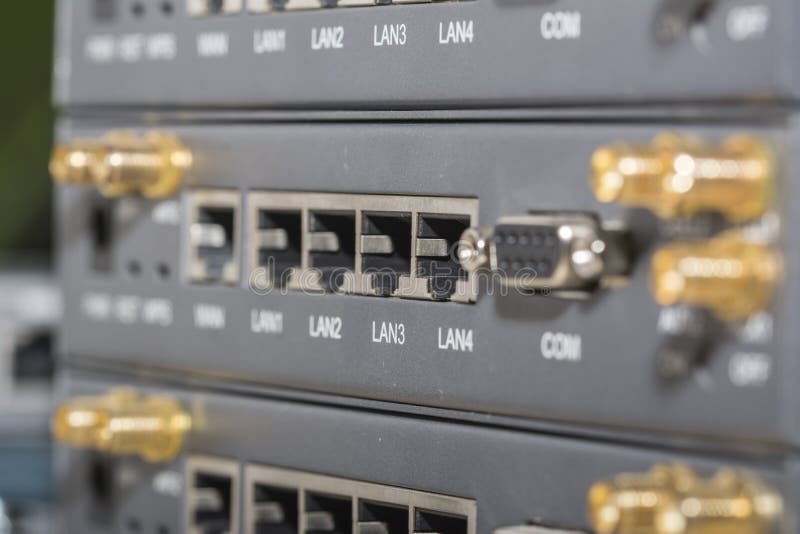 Close-up Datacenter Utp Cableconnectors Stock Photo - Image of network ...
