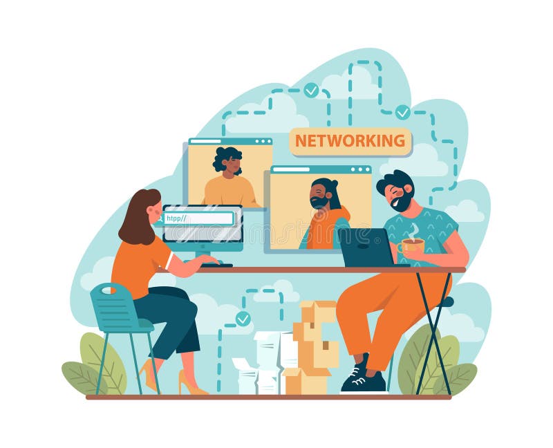 Networking. Employees Collaboration, Establishment of Partnerships ...