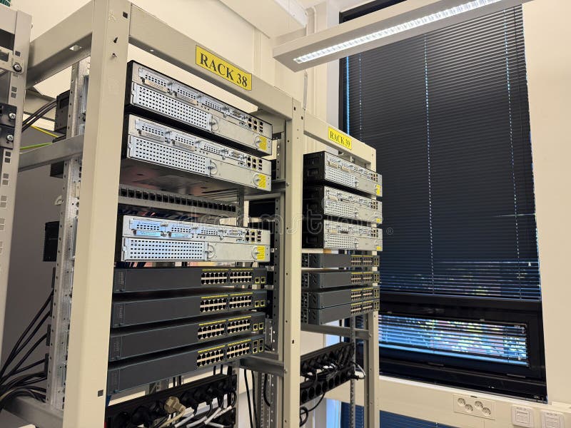 Networking Equipment Indoor, Computer Technology Background Stock Photo ...