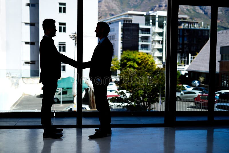 Networking is Essential To Get Ahead. Two Businessmen Shaking Hands in ...