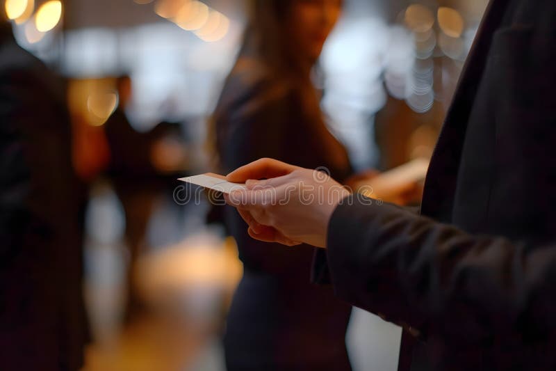 Networking Event, Exchanging Business Cards Skillfully and Confidently ...