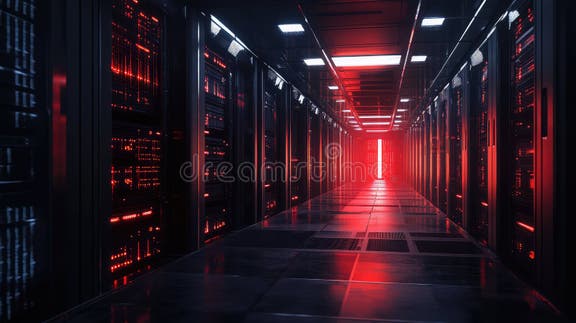 Networking Expanding Data Server Stock Illustration - Illustration of ...