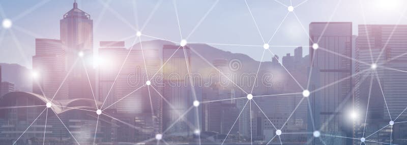 Networking Fast Wireless Internet Concept Iot Network Telecommunication ...