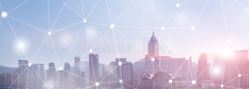 Networking Fast Wireless Internet Concept Iot Network Telecommunication ...