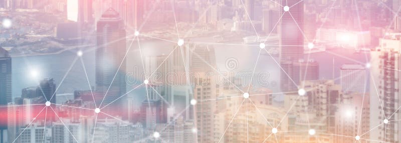 Networking Fast Wireless Internet Concept Iot Network Telecommunication ...