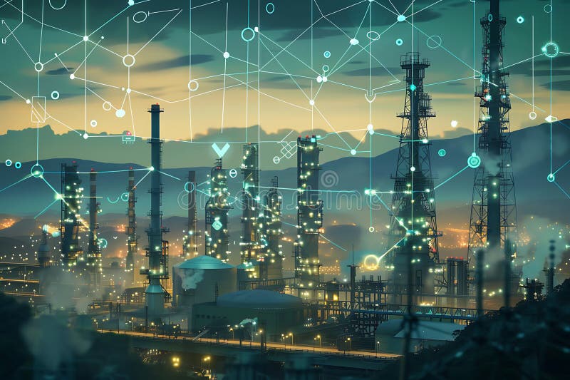 Networking Flow and Connectivity View in a High-Tech Industrial Zone ...