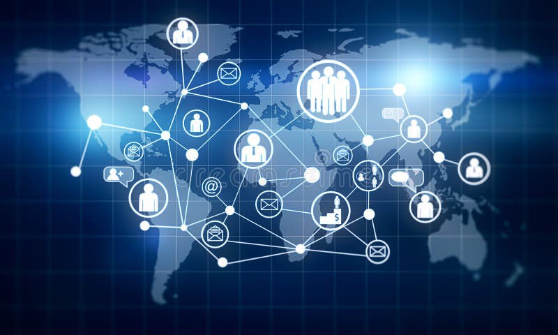 Networking and Futuristic Concept Stock Illustration - Illustration of ...